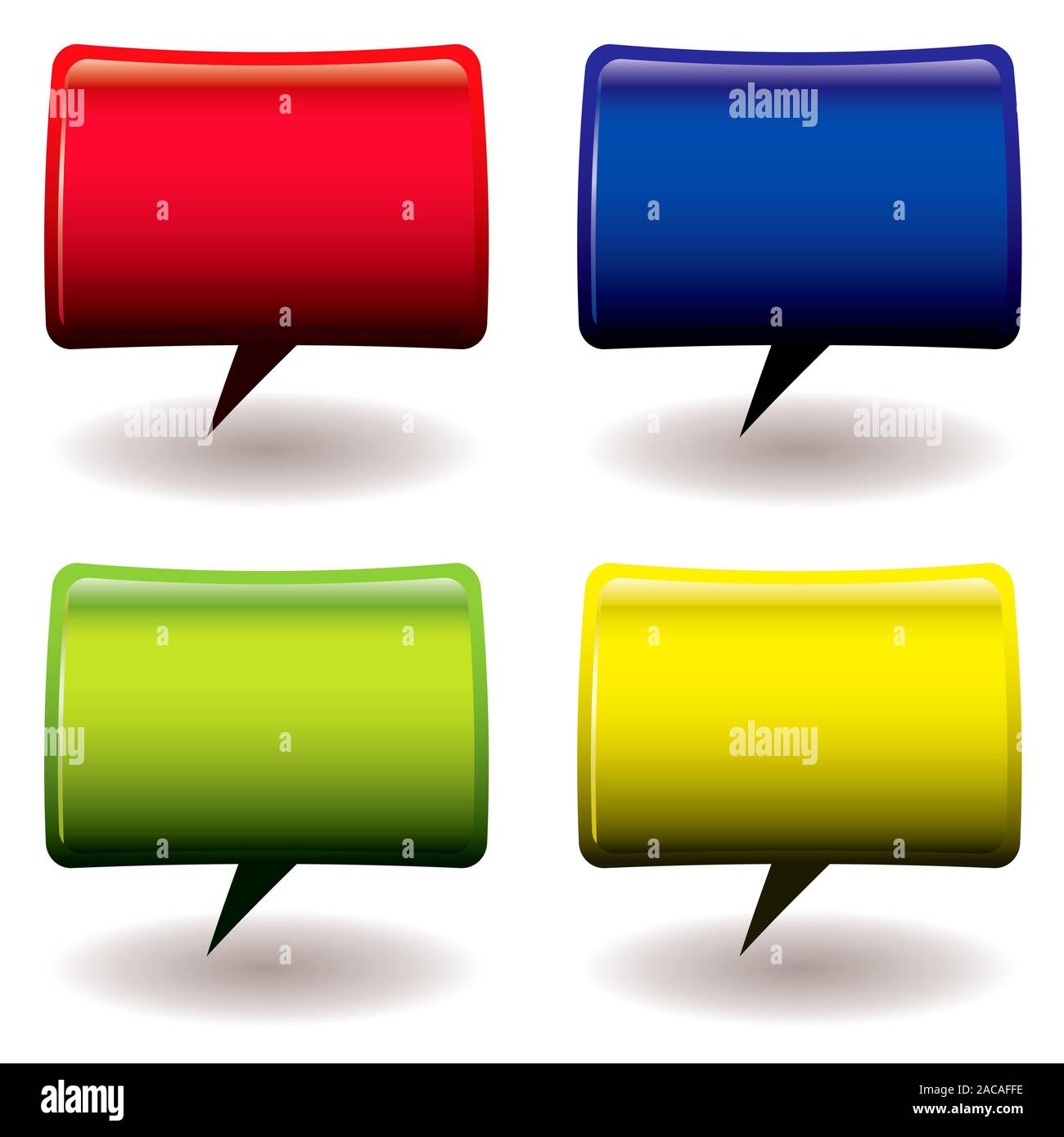 speech bubble collection Stock Photo - Alamy