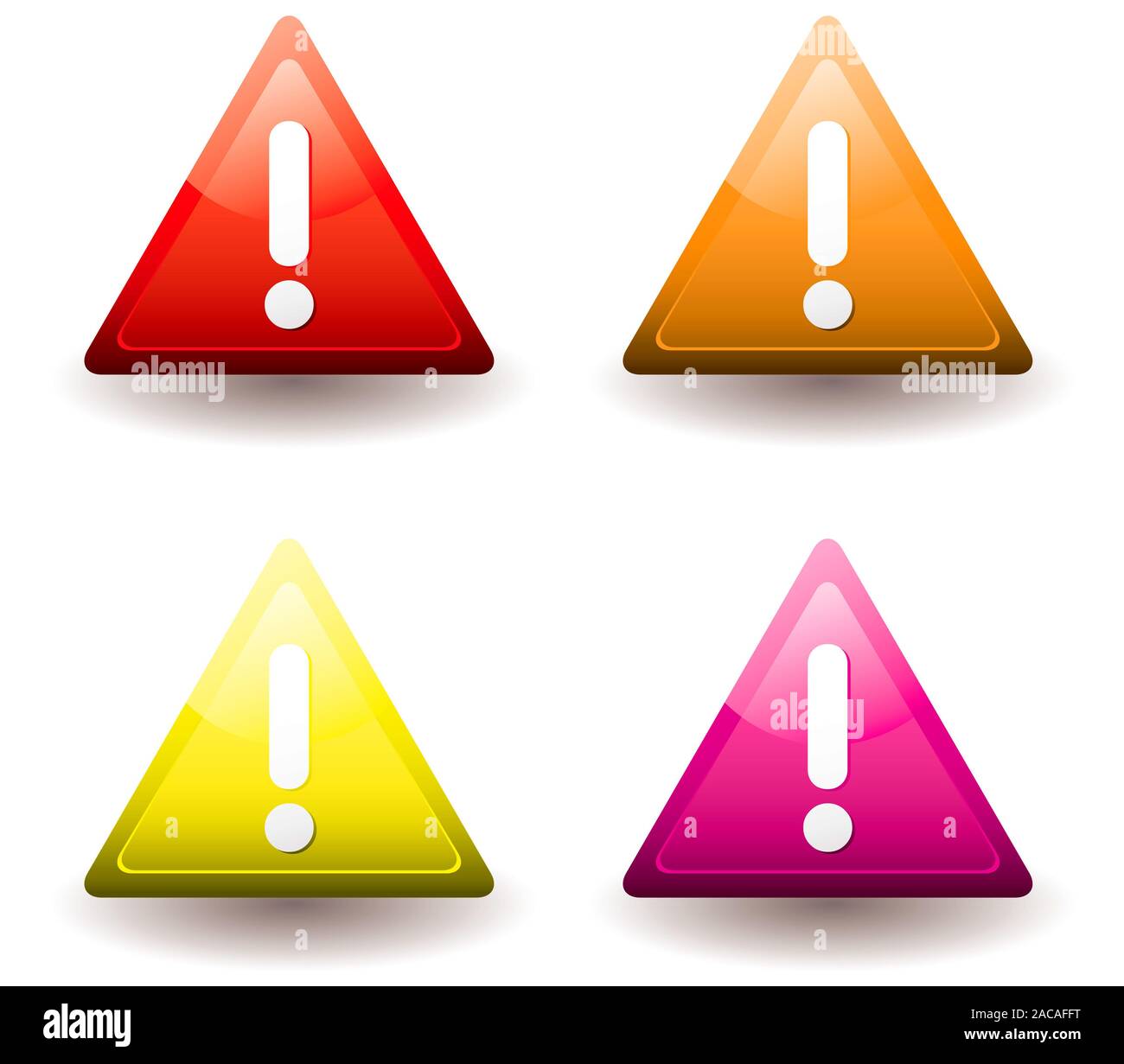 Warning triangle yellow Cut Out Stock Images & Pictures - Alamy