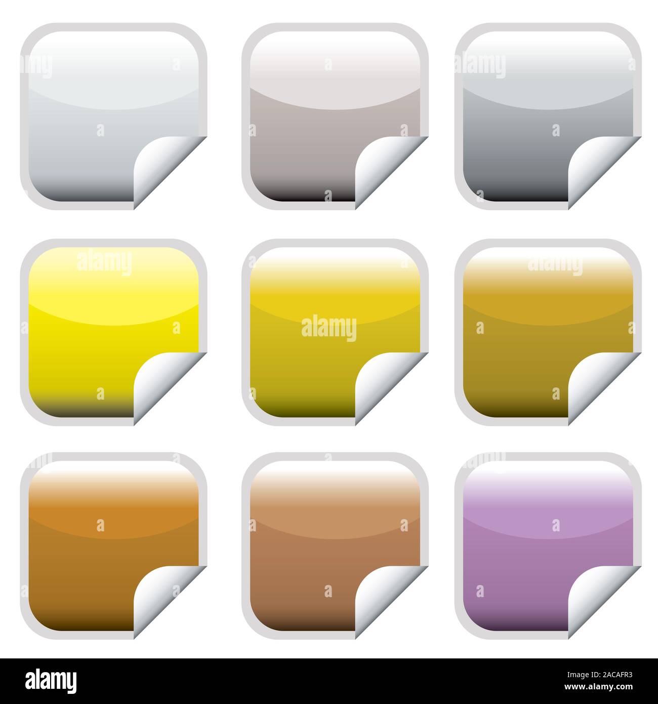 square web button Stock Photo - Alamy