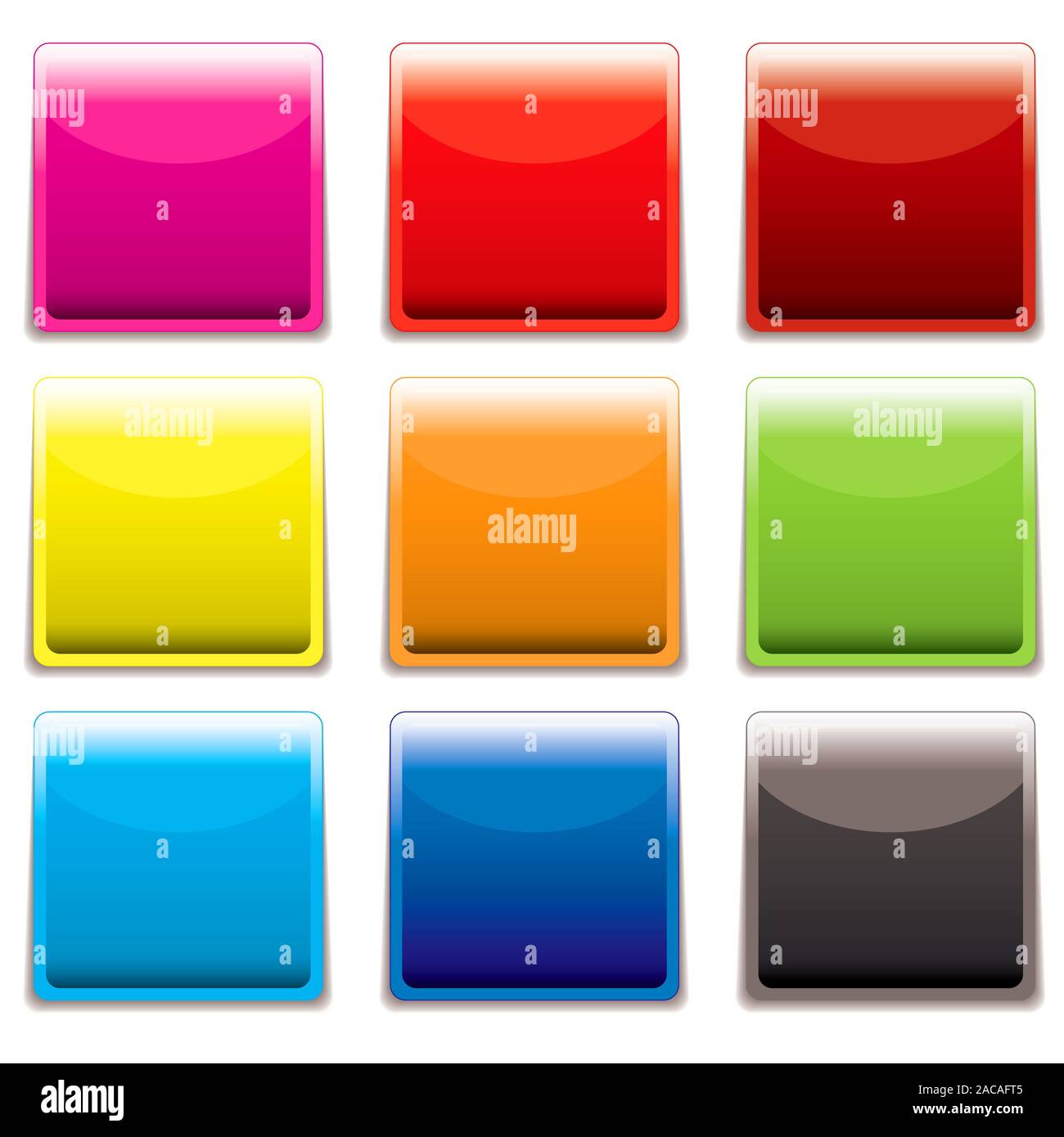 square plastic web icon Stock Photo - Alamy
