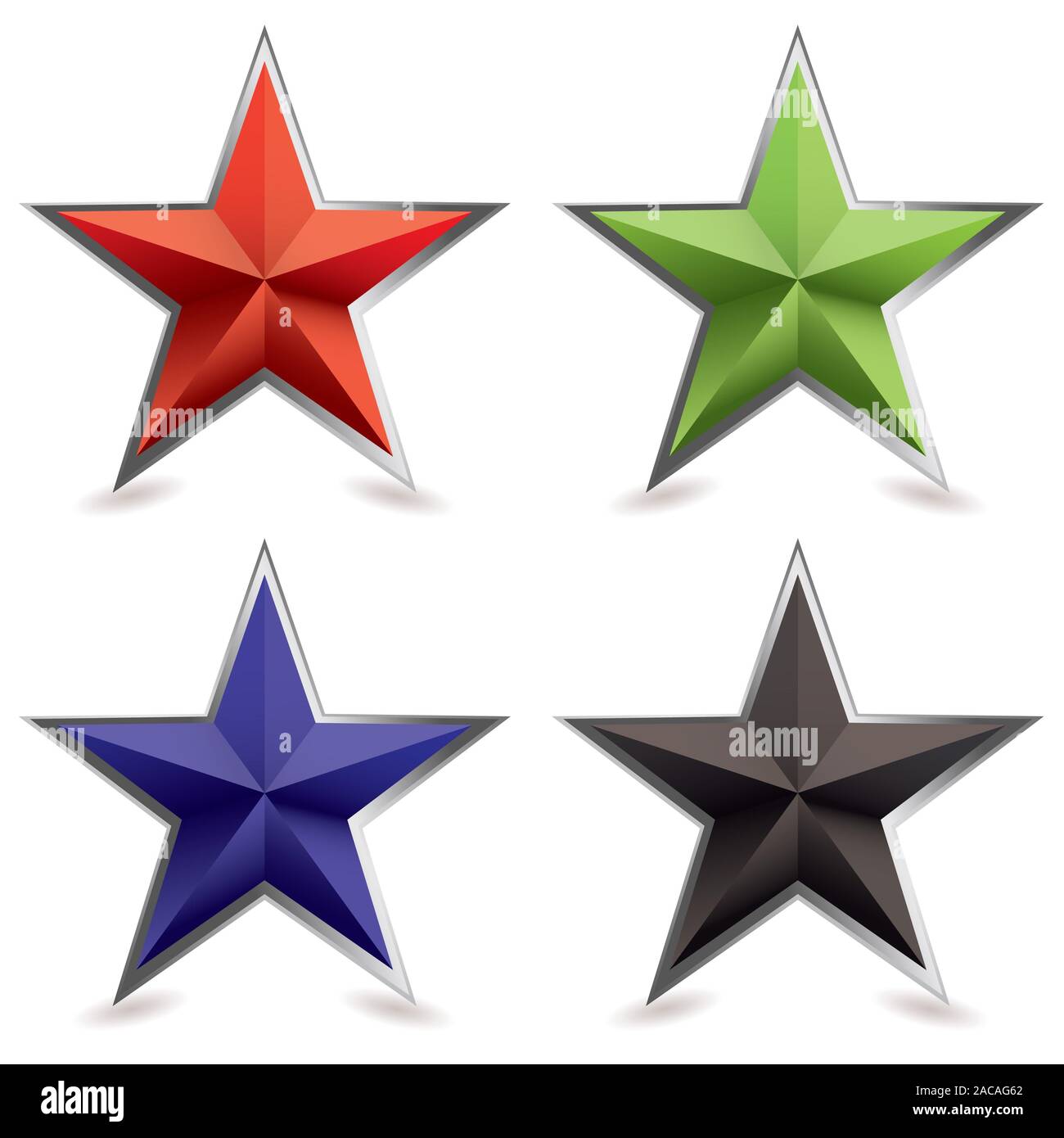 metal bevel star shape Stock Photo - Alamy