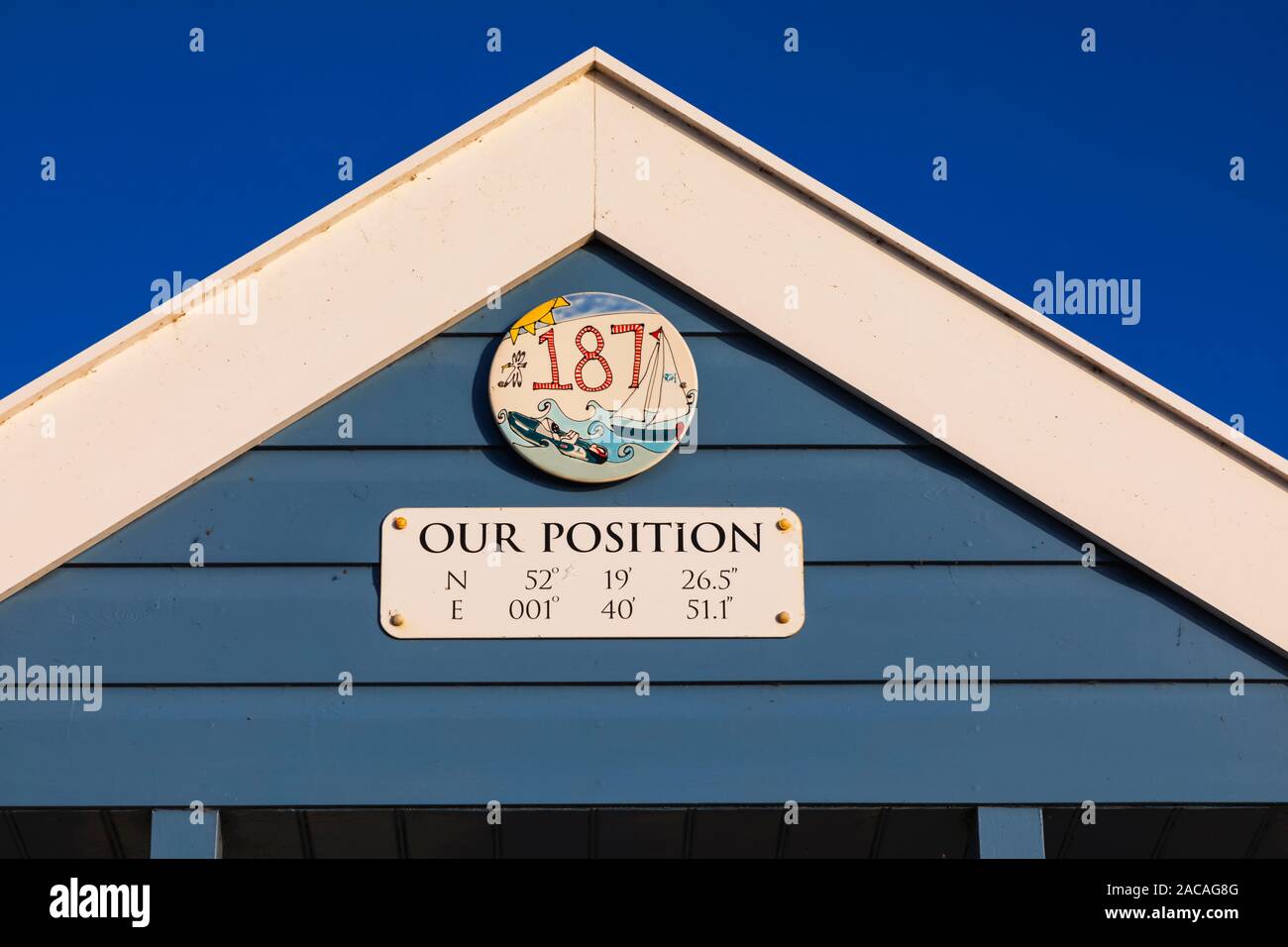 England, Suffolk, Southwold, Colourful Beach Huts Stock Photo - Alamy