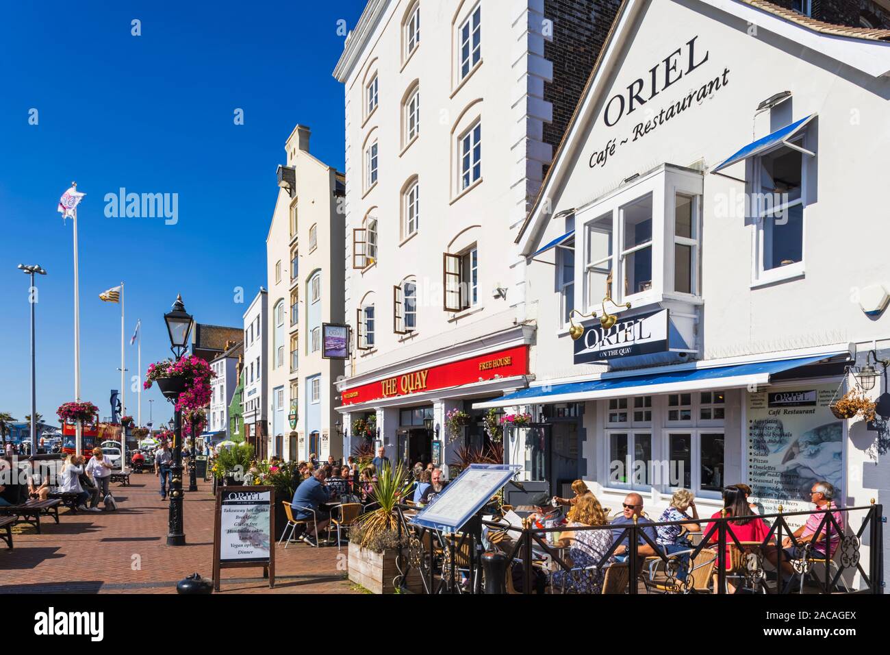 England, Dorset, Poole, Waterfront Bars and Pubs Stock Photo - Alamy