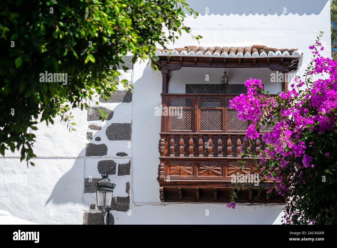 traditional balcony of a colonial style house Stock Photo - Alamy