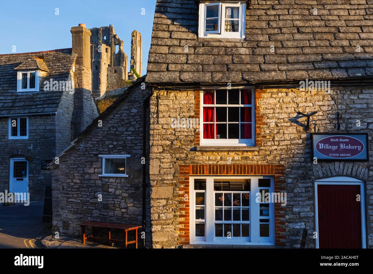 Village bakery corfe castle hi-res stock photography and images - Alamy
