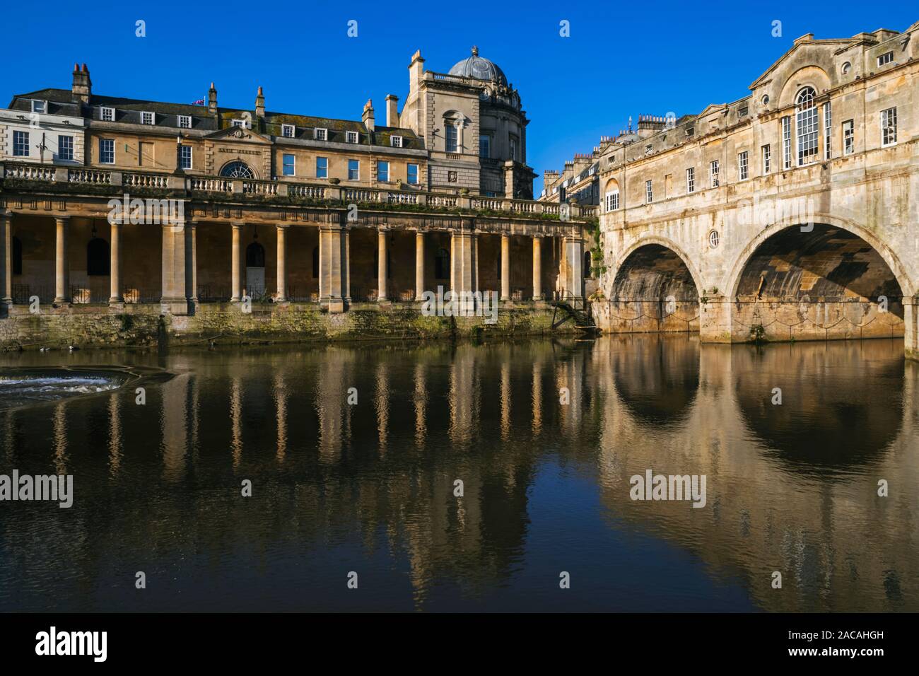 England, Somerset, Bath, Pultney Bridge and River Avon Stock Photo - Alamy