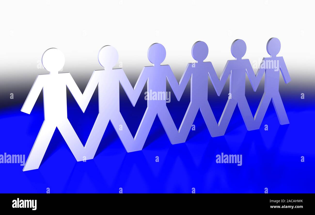 Paper Chain Men Stock Photo Alamy paper-chain-men-stock-photo-alamy
