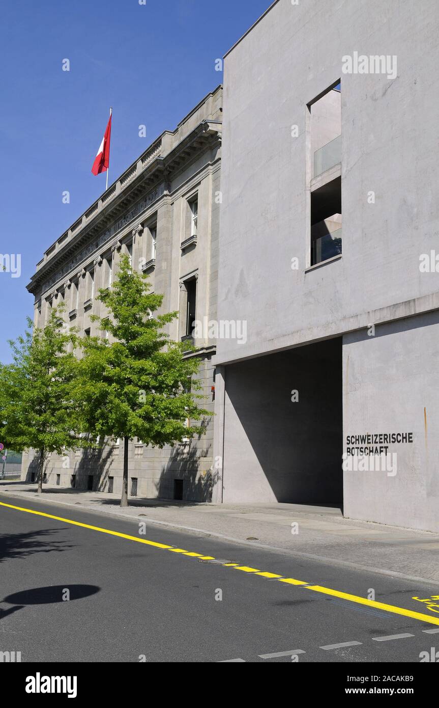 Swiss Embassy, Berlin Stock Photo - Alamy