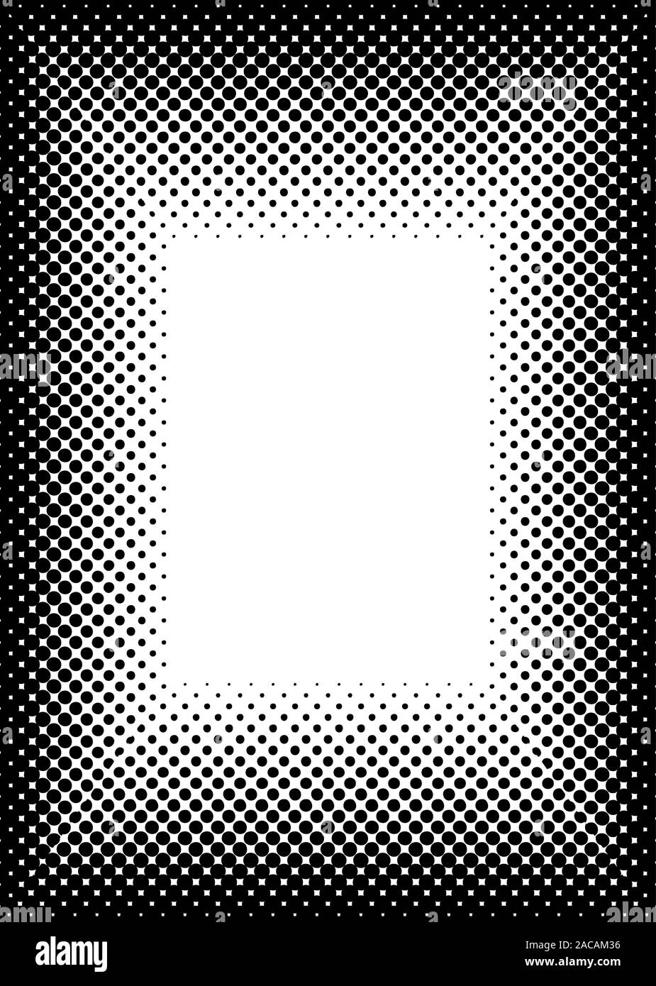 halftone picture frame border Stock Photo - Alamy