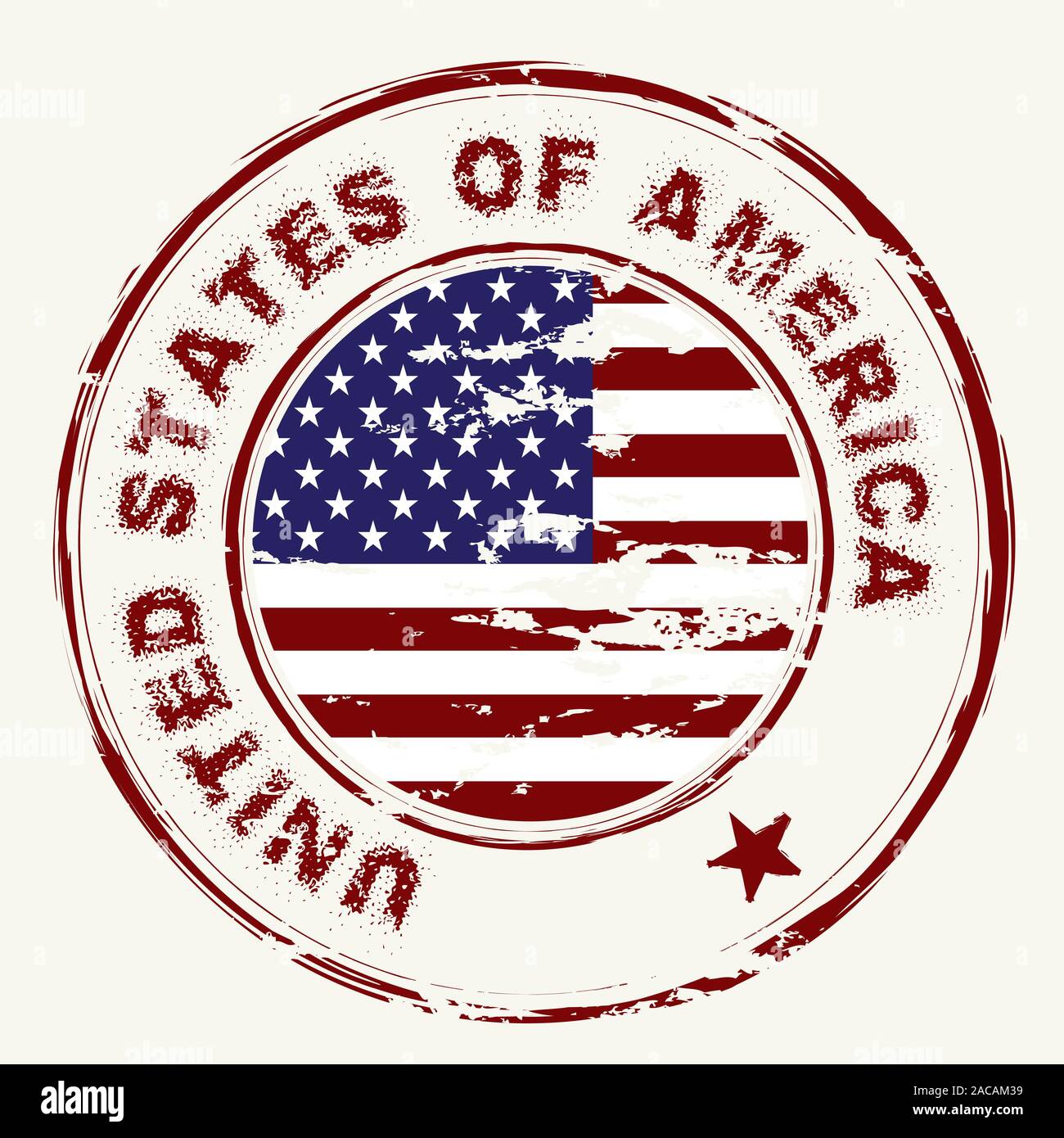 American flag stamp hi-res stock photography and images - Alamy