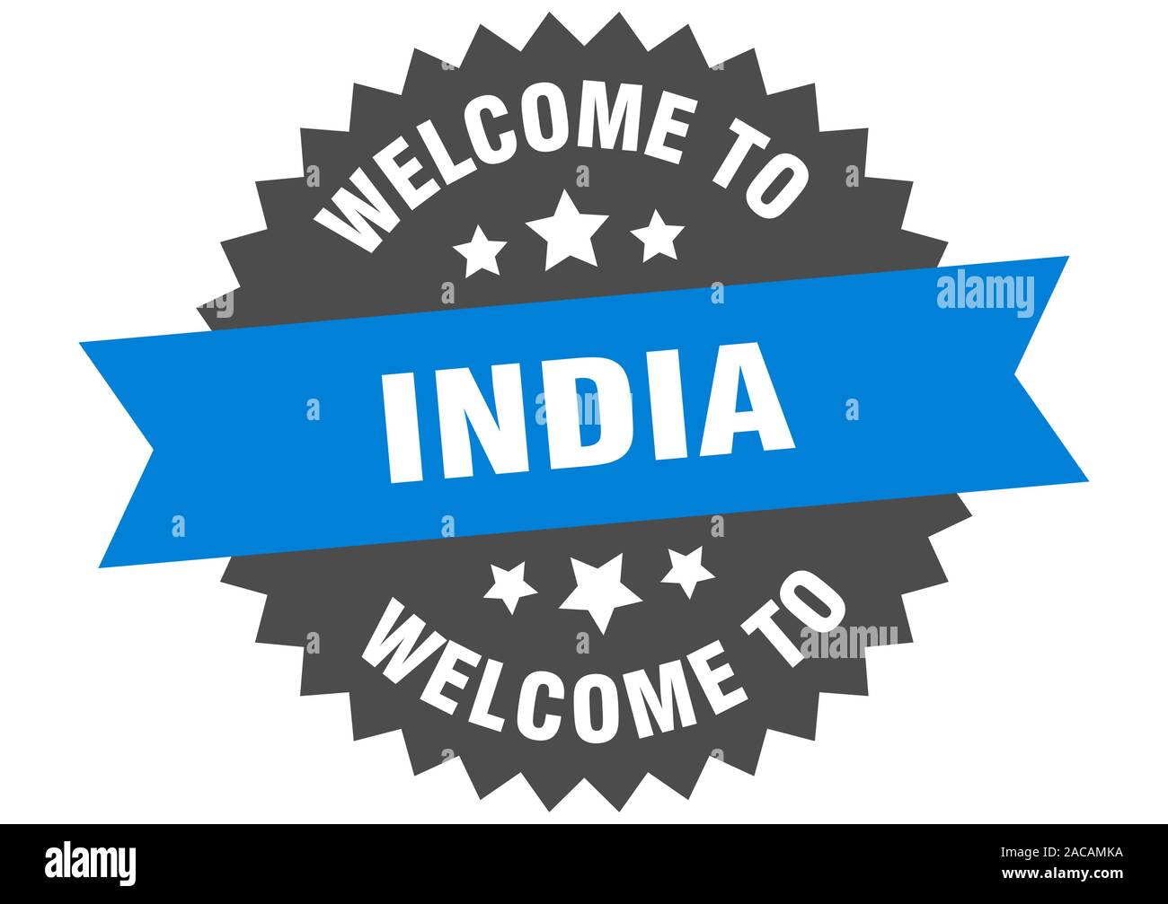 India sign. welcome to India blue sticker Stock Vector Image & Art - Alamy