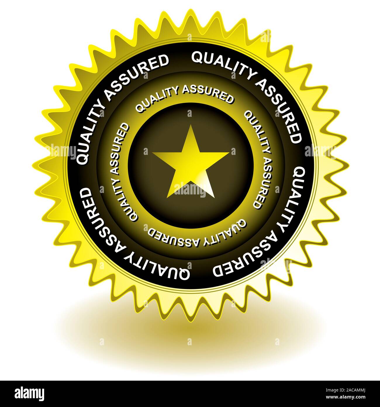 quality gold icon Stock Photo - Alamy