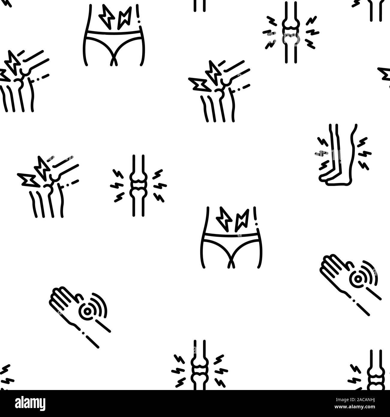 Body Ache Seamless Pattern Vector Stock Vector Image & Art - Alamy