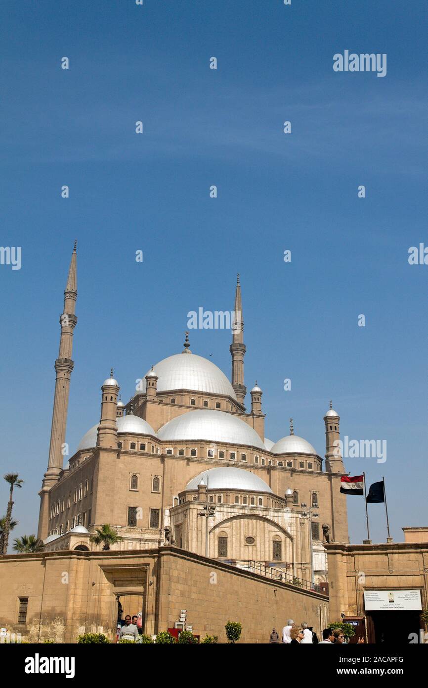 Egypt, Cairo. Mohammed Ali Mosque. Outside Stock Photo - Alamy