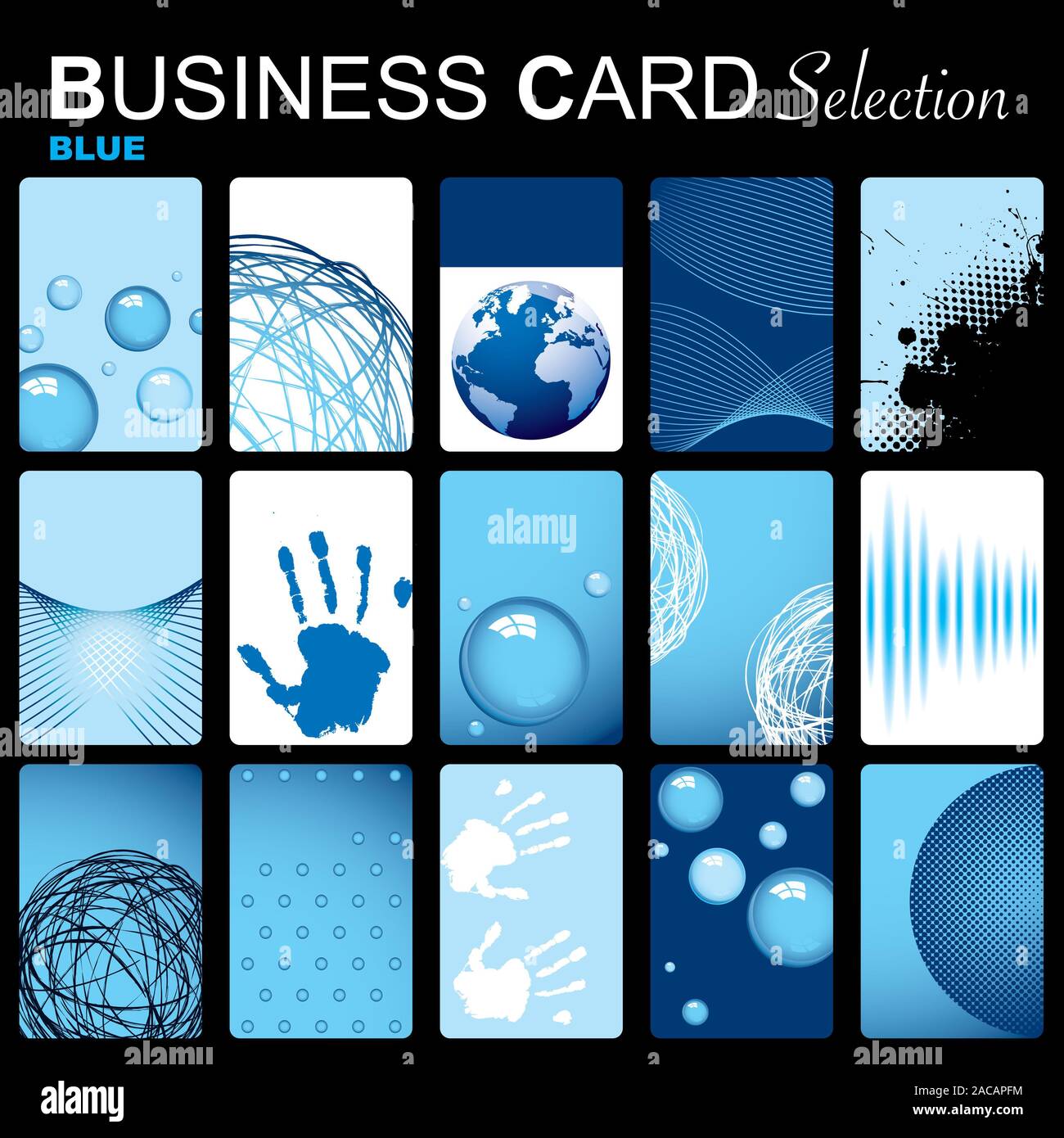 Business card selection Stock Photo - Alamy