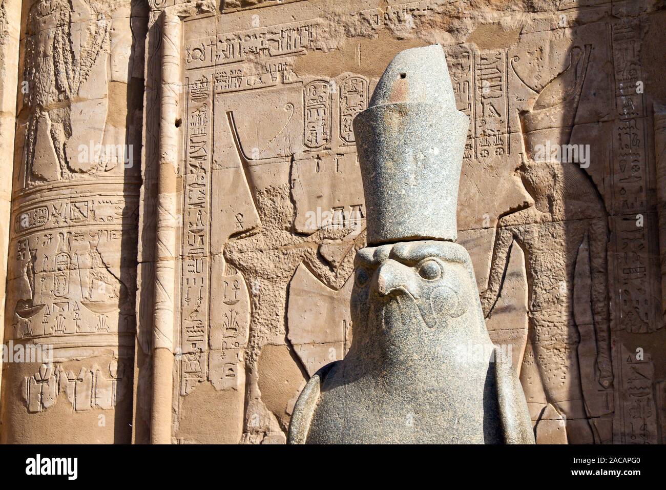 Egypt, Edfu, Horus Temple Stock Photo - Alamy