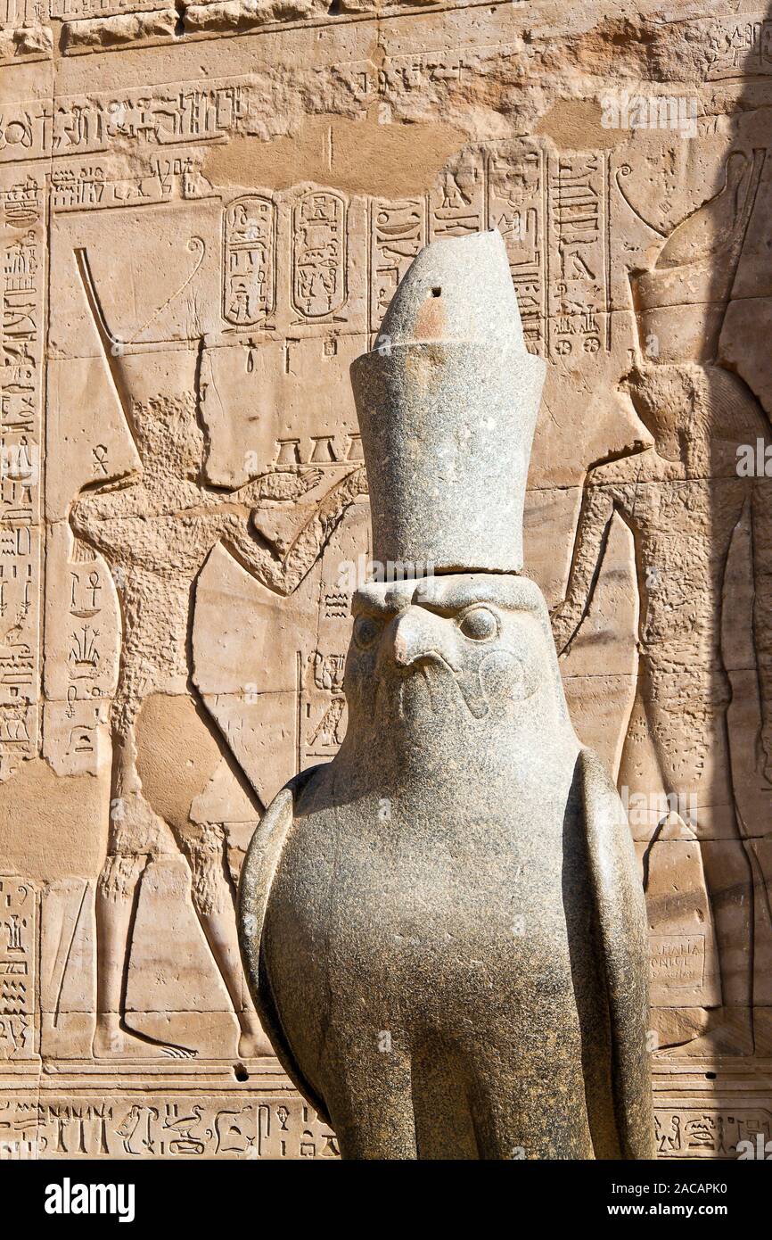 Egypt, Edfu, Horus Temple Stock Photo - Alamy