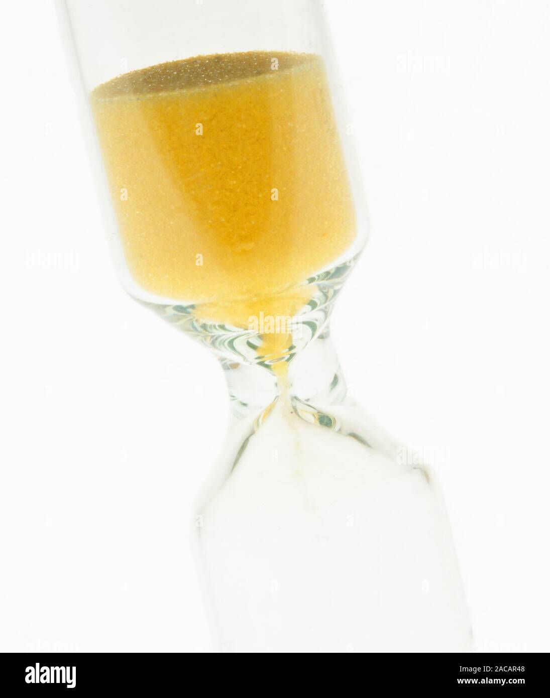 Hourglass. Symbol of how time passes. Isolated Stock Photo - Alamy
