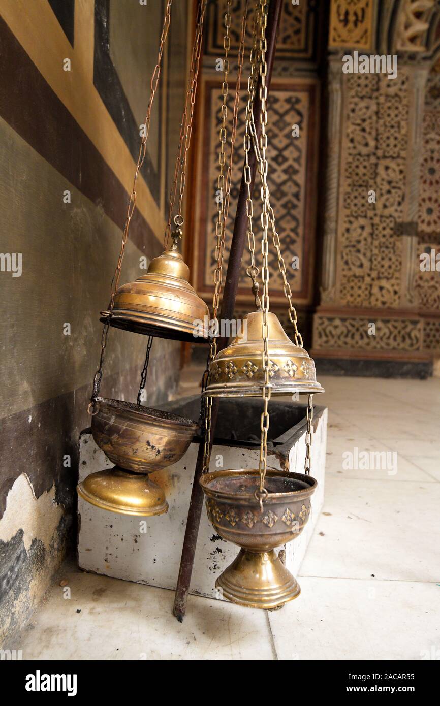 Egypt, Cairo, Coptic Quarter, Floating Church, Cairo Stock Photo - Alamy