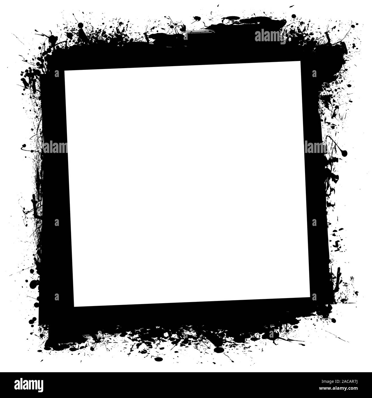 grunge splat ink frame Stock Photo - Alamy