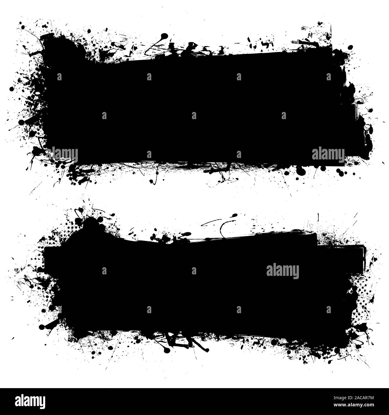 ink black grunge banner Stock Photo - Alamy
