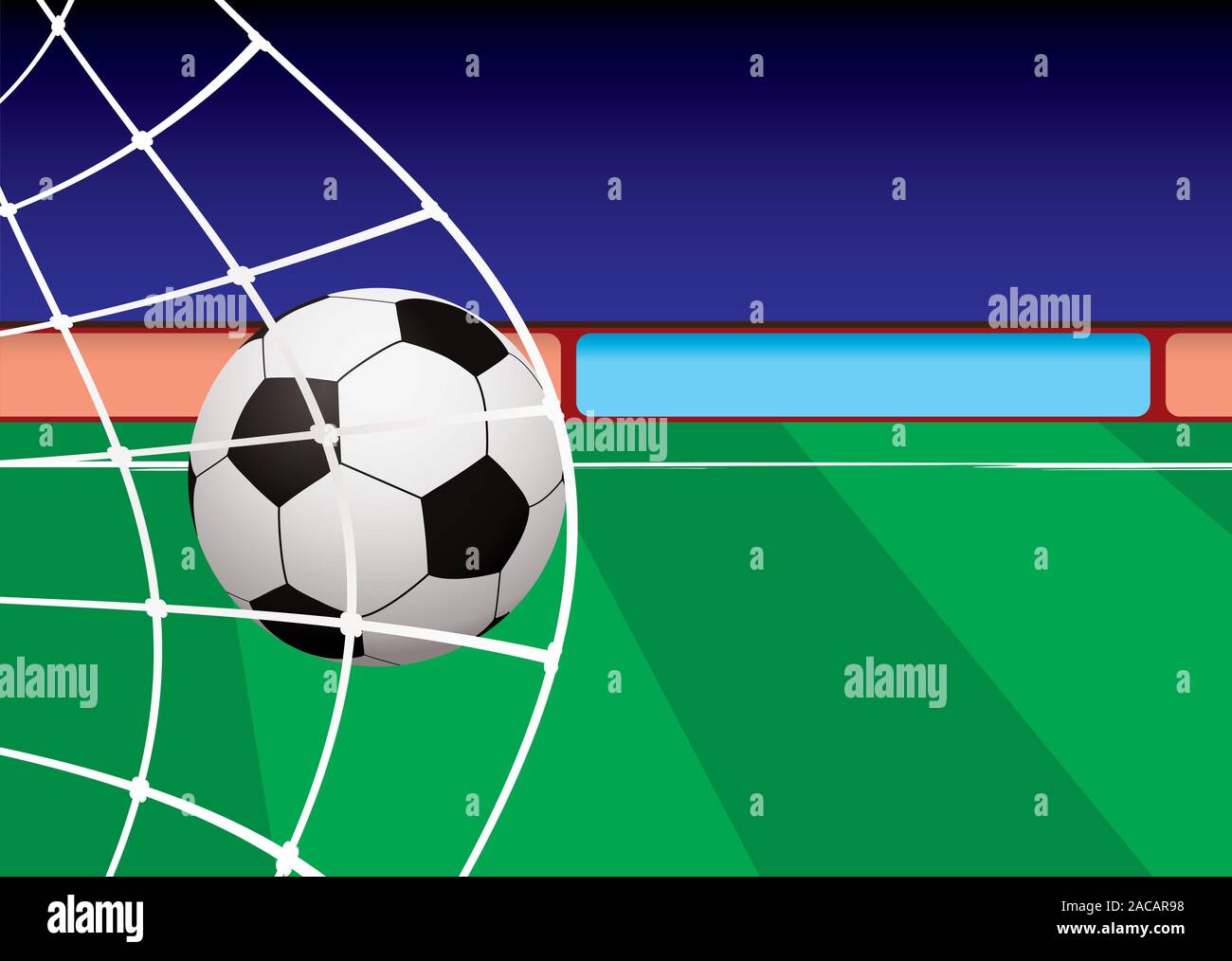 football pitch goal net Stock Photo - Alamy