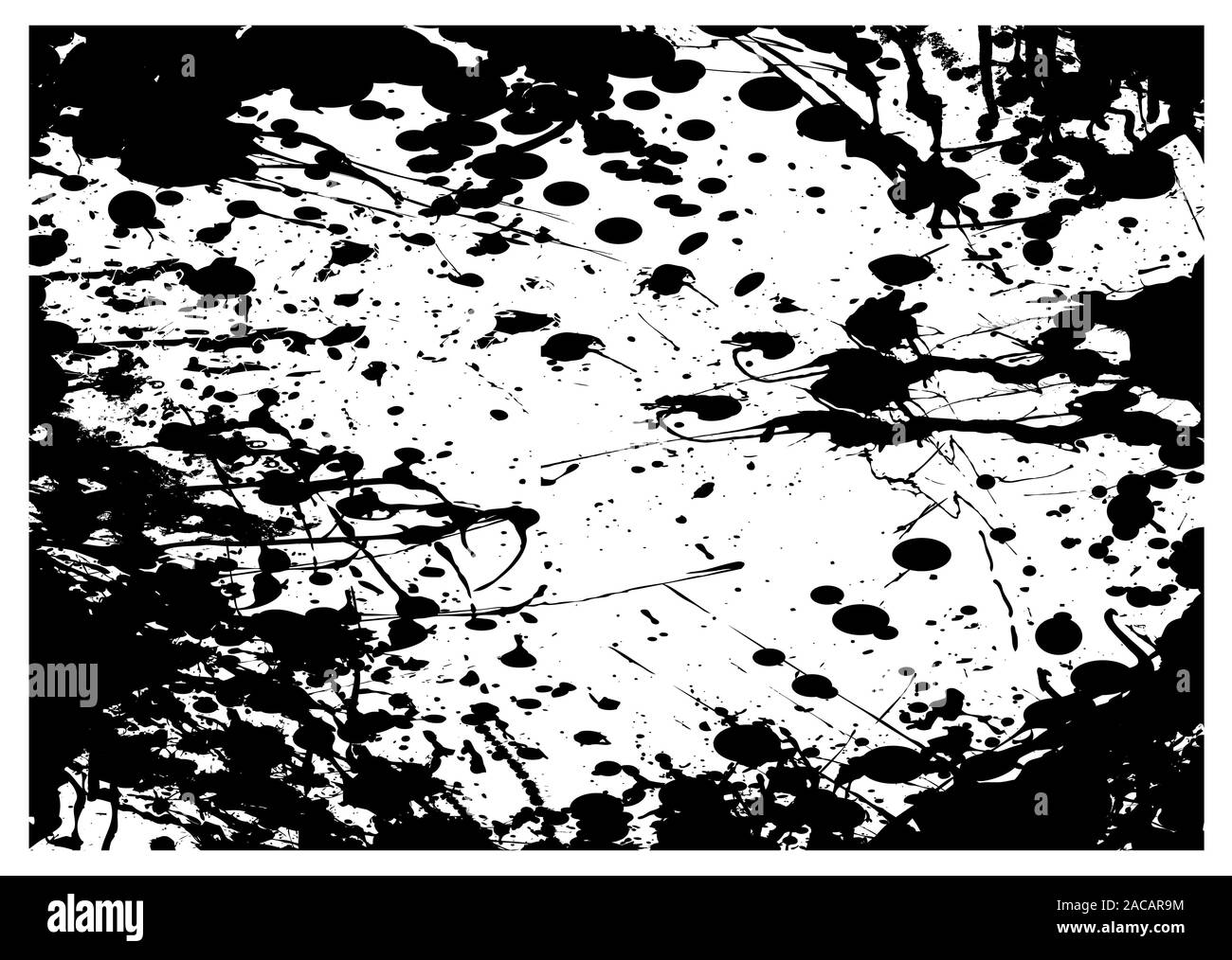 grunge black splat frame Stock Photo - Alamy
