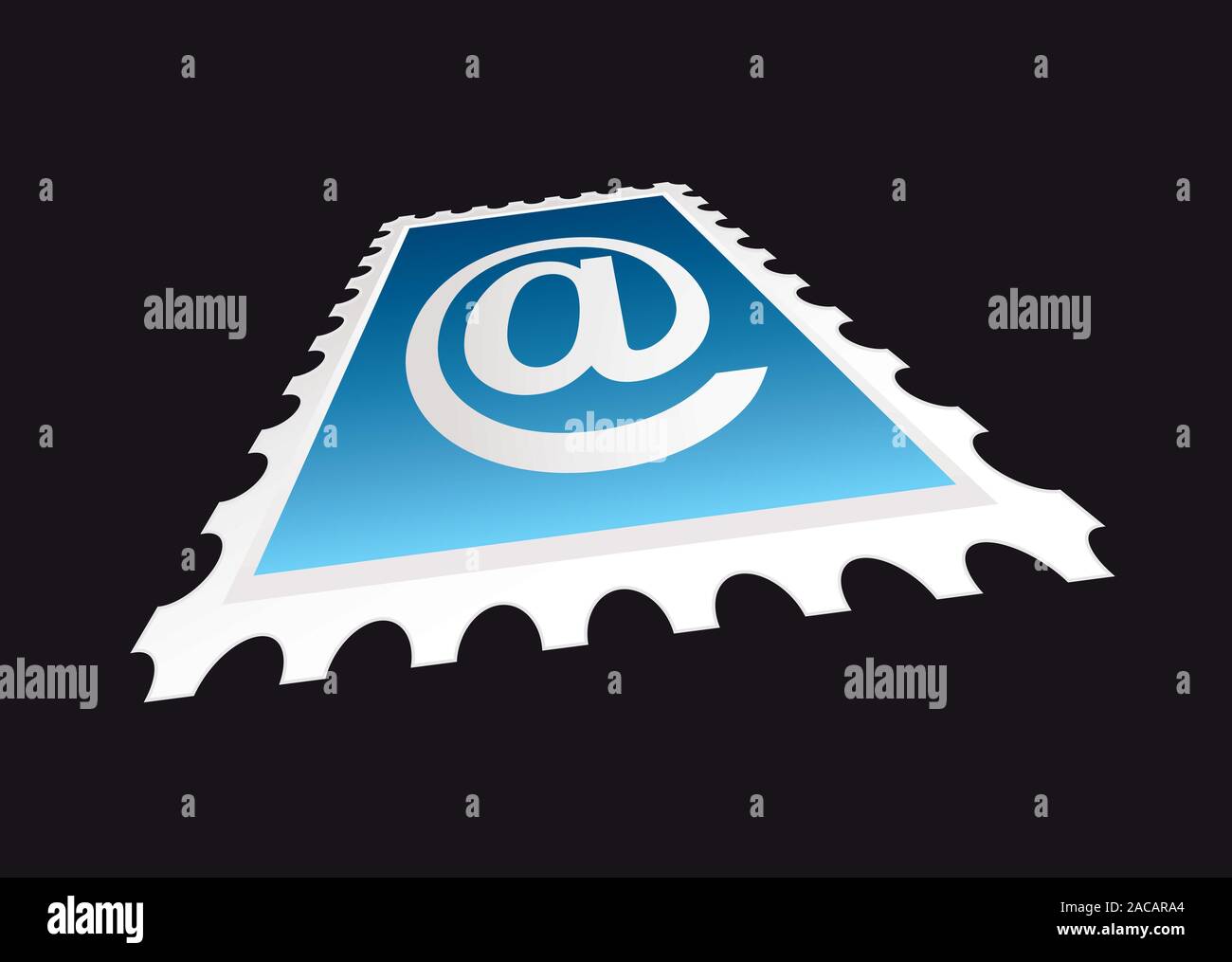 email stamp perspective Stock Photo - Alamy