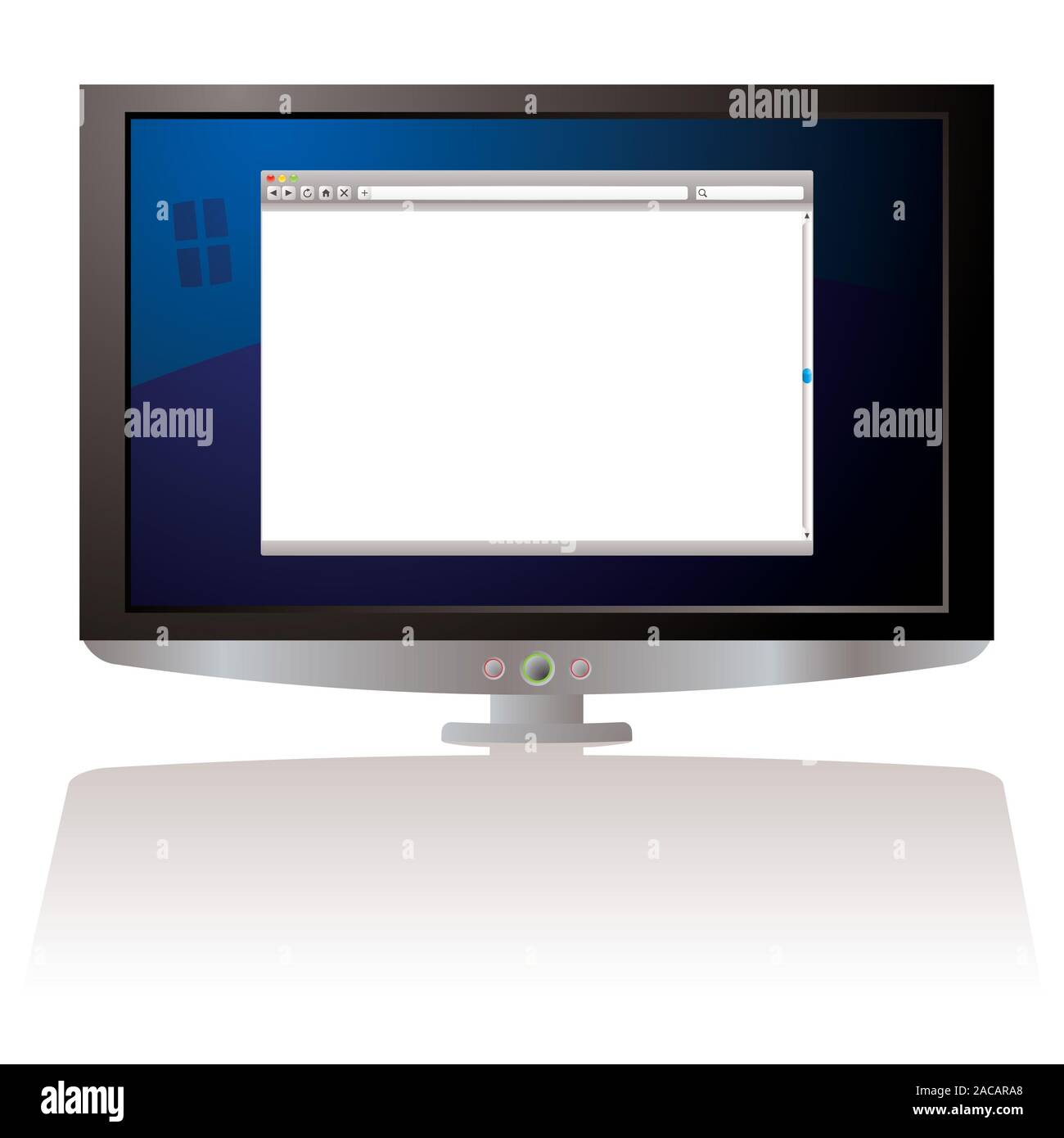 LCD web browser monitor Stock Photo - Alamy