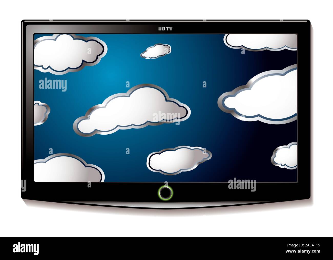 Clouds blue sky digital Cut Out Stock Images & Pictures - Alamy