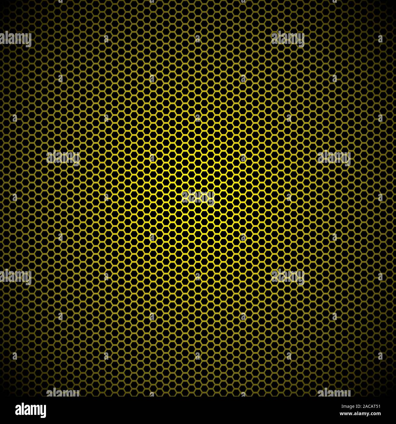 hexagon gold metal background Stock Photo - Alamy