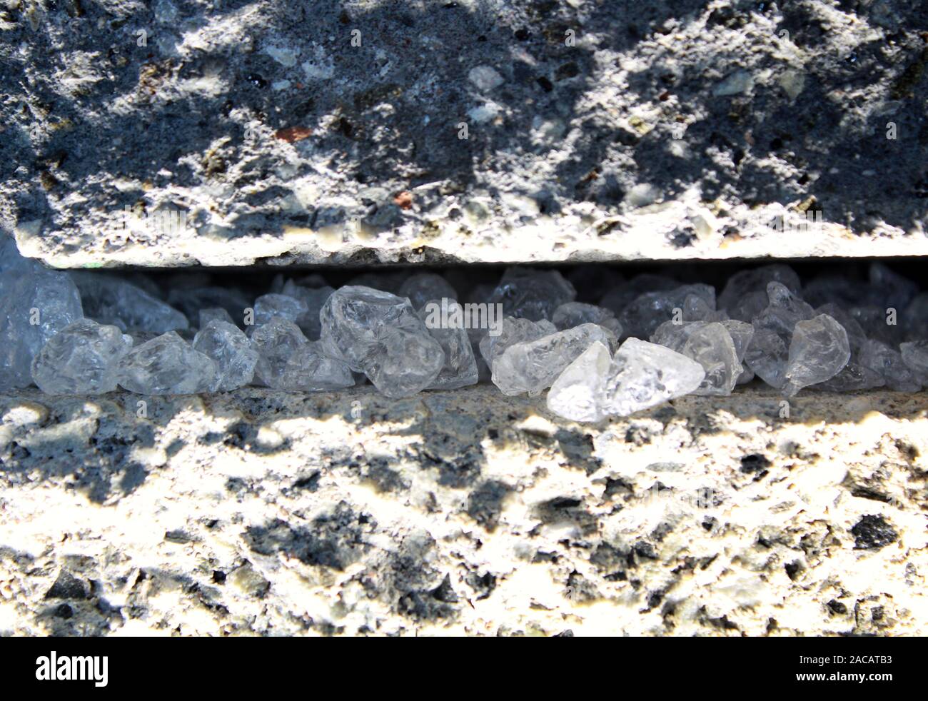 enclosed diamonds in stone, almost as in reality Stock Photo - Alamy