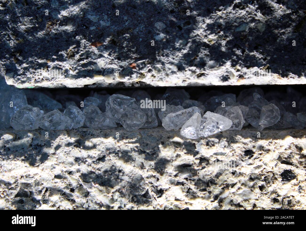 enclosed diamonds in stone, almost as in reality Stock Photo - Alamy