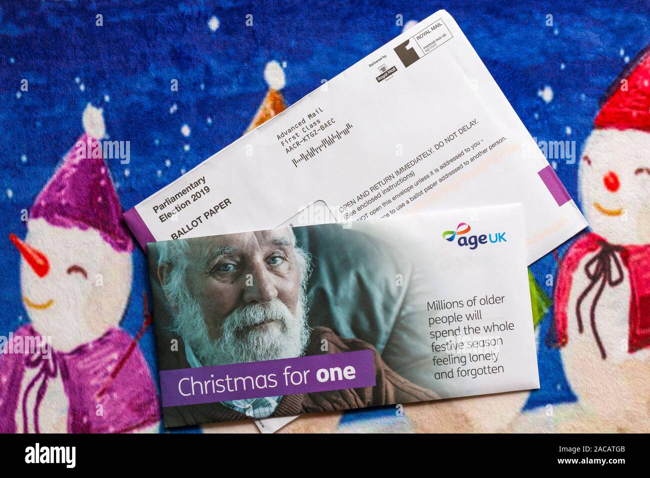 Post on Christmas mat including Parliamentary Election 2019 Ballot ...