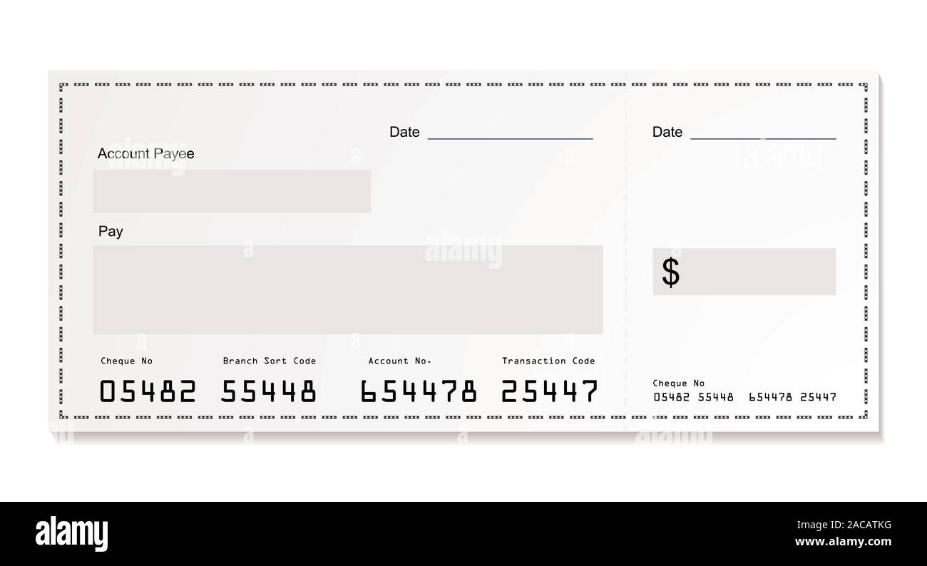 Dollar check Cut Out Stock Images & Pictures - Alamy