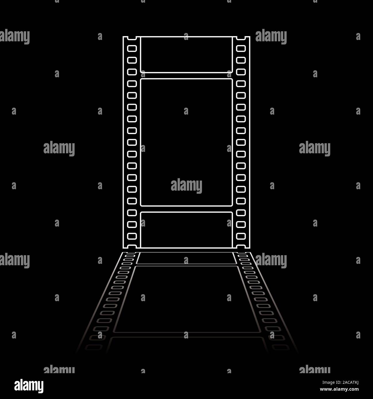 simple film reel illustration Stock Photo - Alamy