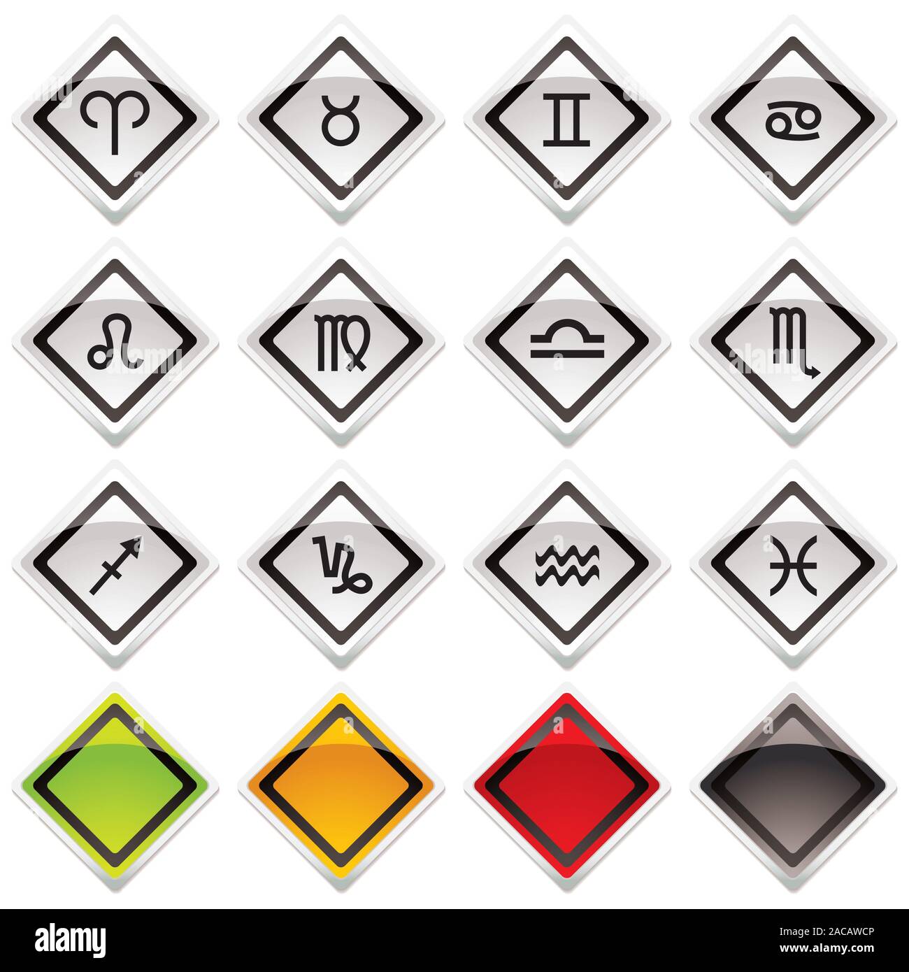 Horoscope symbols hi-res stock photography and images - Alamy