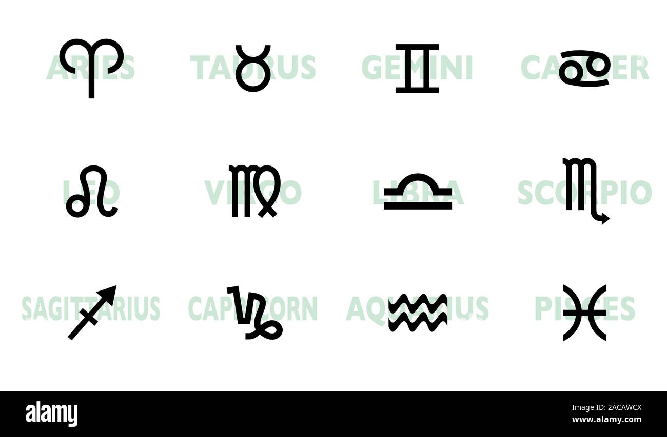 Zodiac names hi-res stock photography and images - Alamy