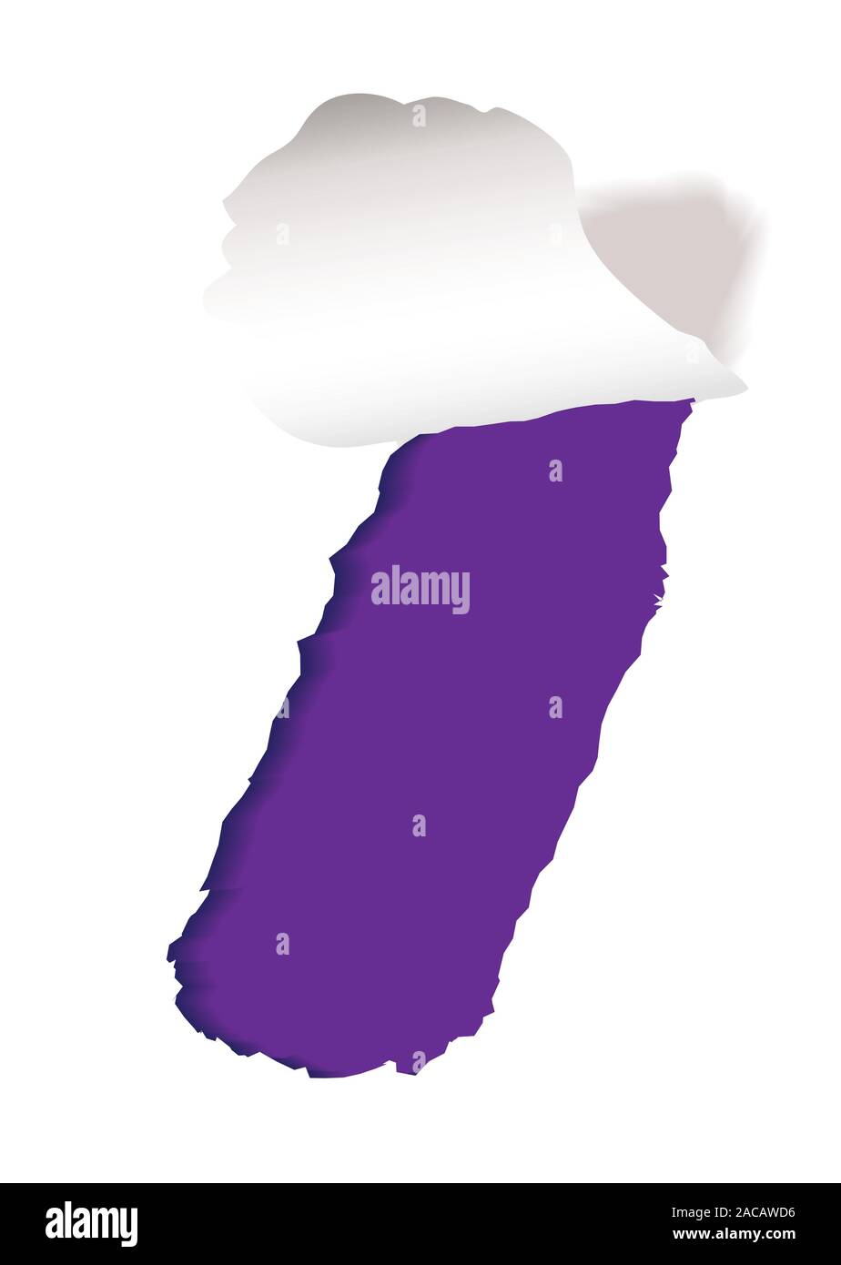 purple paper slot tear Stock Photo - Alamy