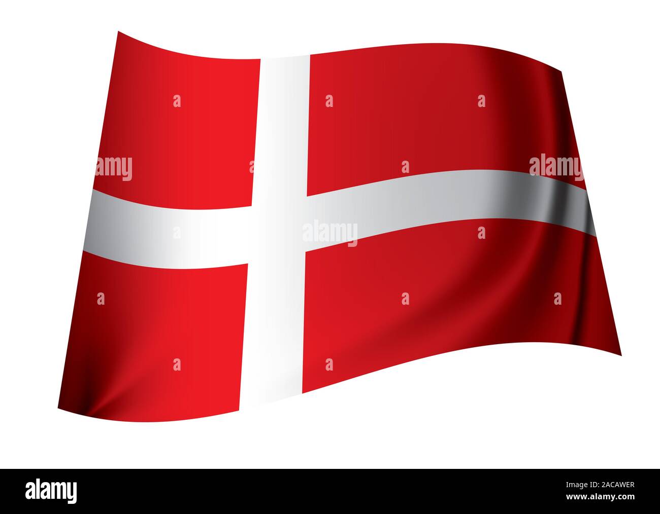 Danish flag danish flag Cut Out Stock Images & Pictures - Alamy