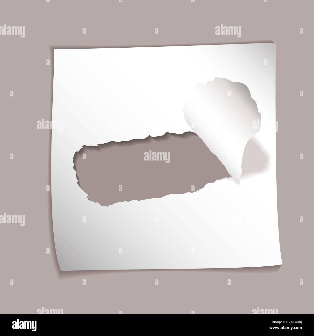 Torn corner of paper hi-res stock photography and images - Alamy