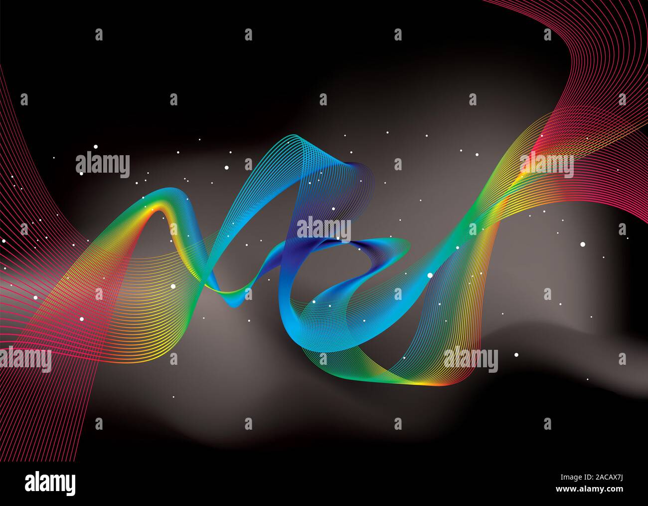 rainbow ribbon bright Stock Photo - Alamy