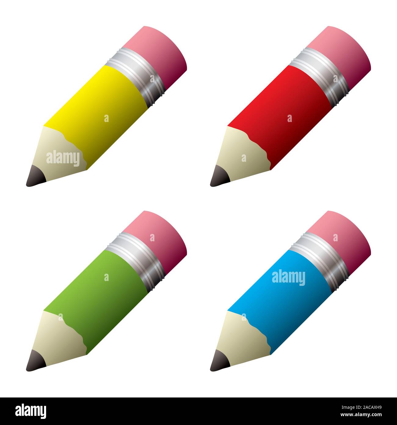 Yellow pencil clipart hi-res stock photography and images - Alamy