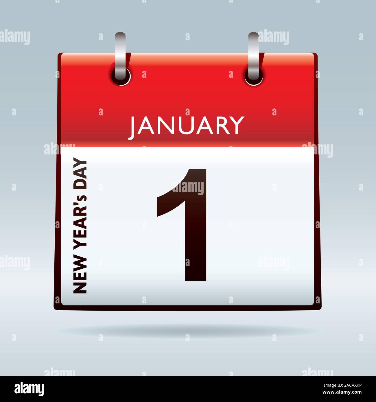 New Year's Day calendar Stock Photo - Alamy