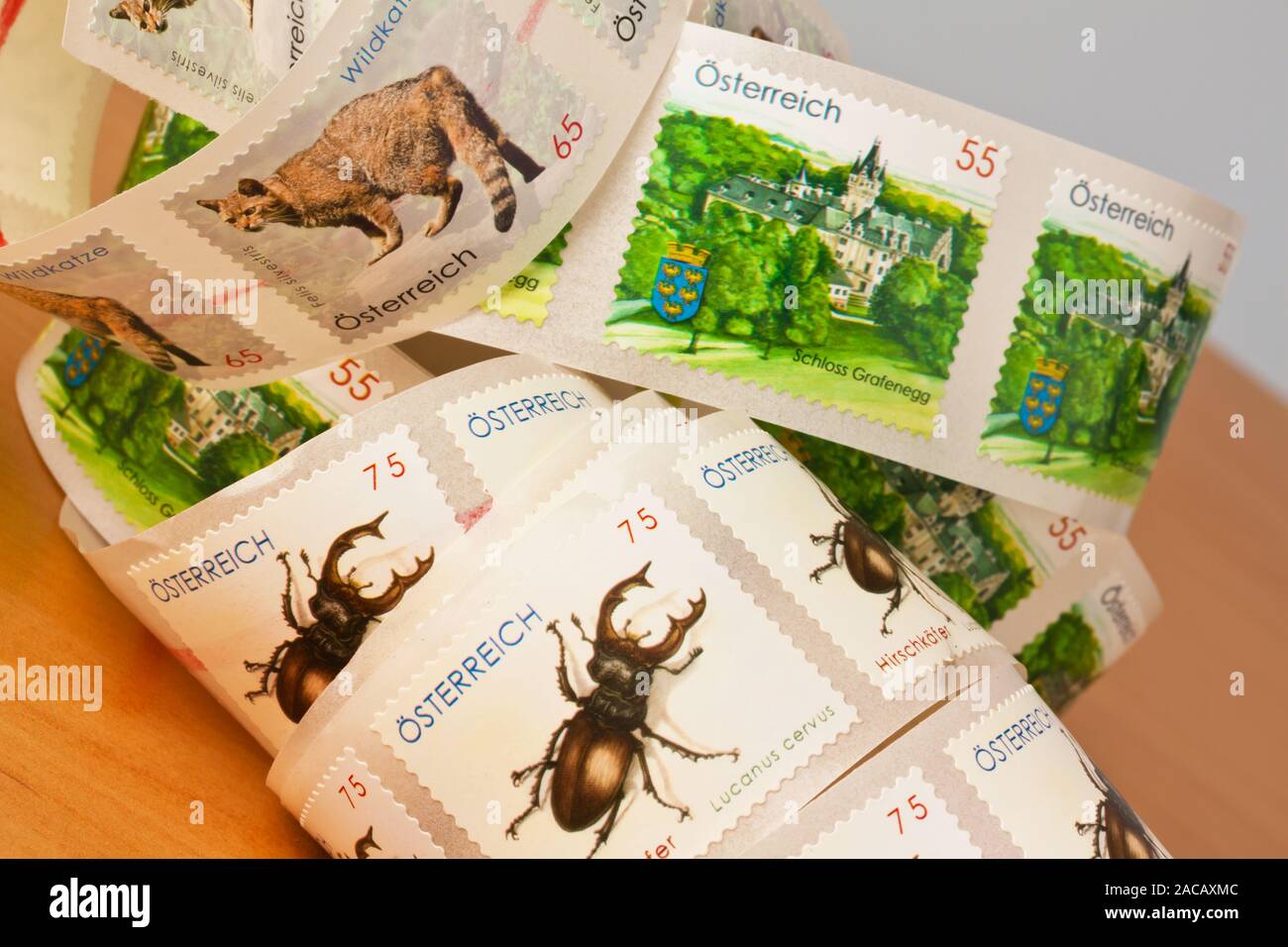 Austrian stamps hi-res stock photography and images - Alamy