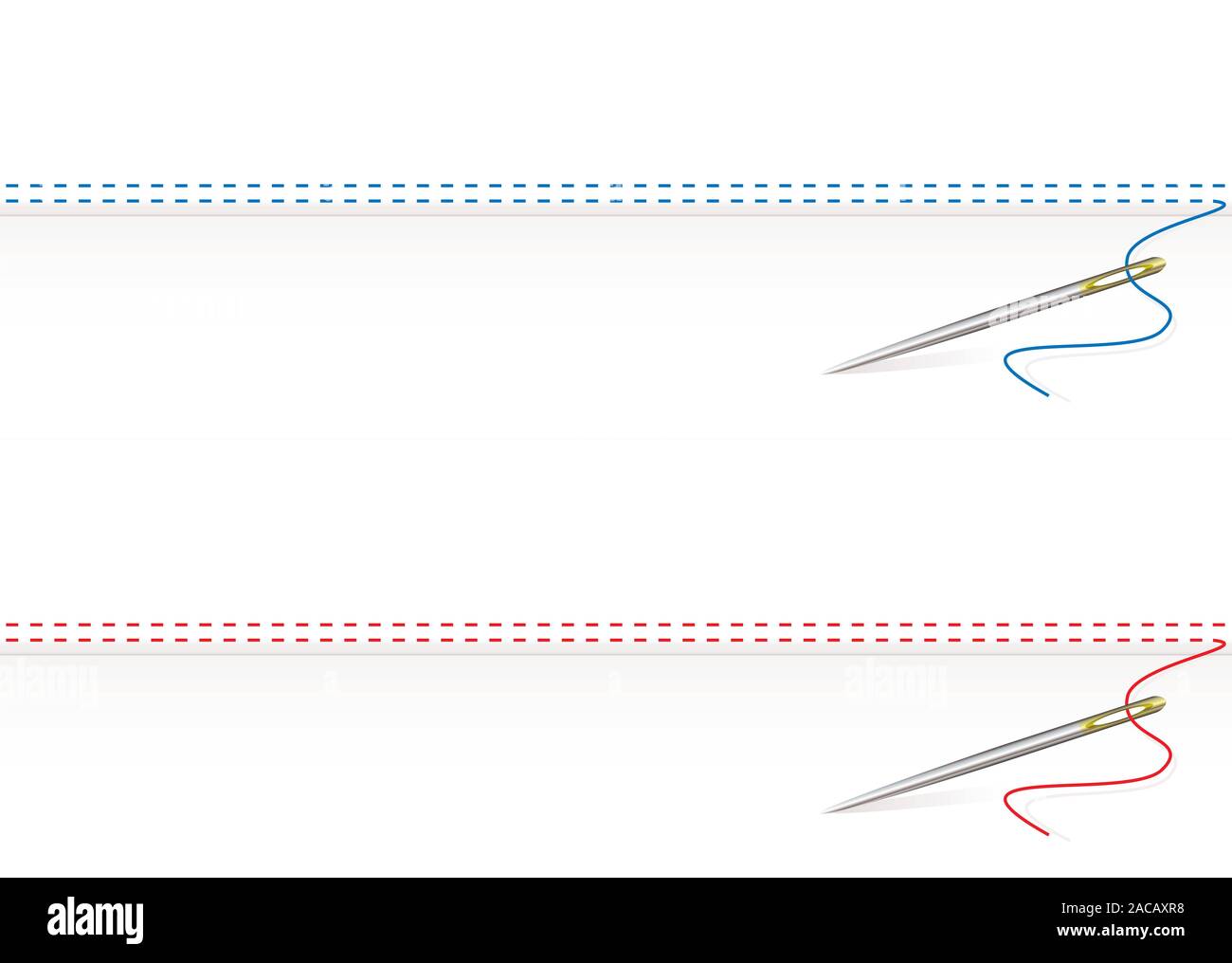 Needle work border Stock Photo - Alamy