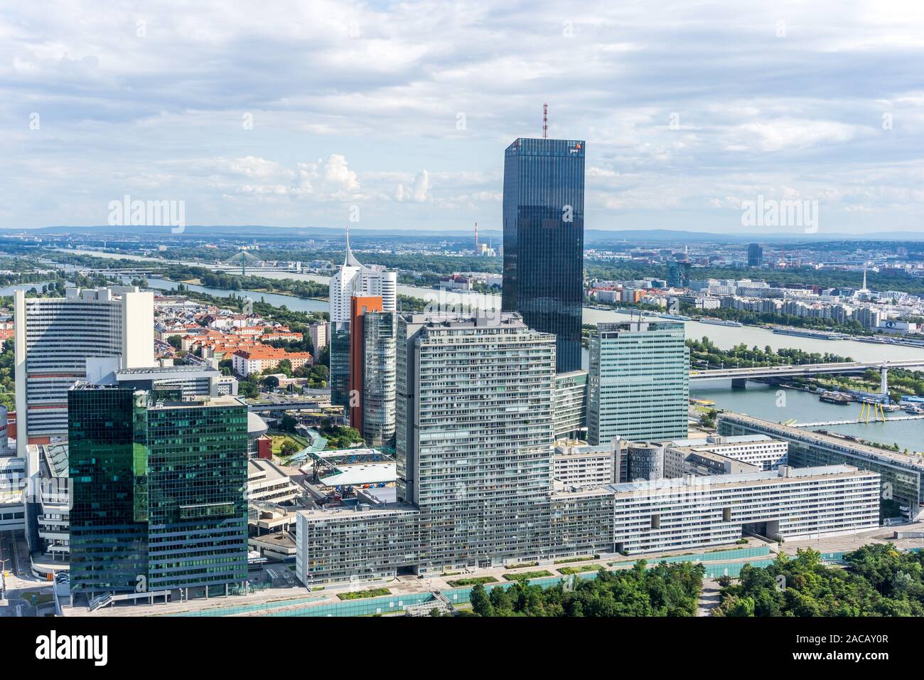 Donau tower view from hi-res stock photography and images - Alamy