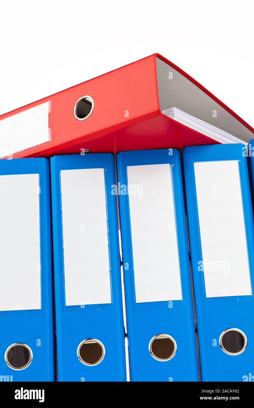 Files Folder with documents and papers Stock Photo - Alamy