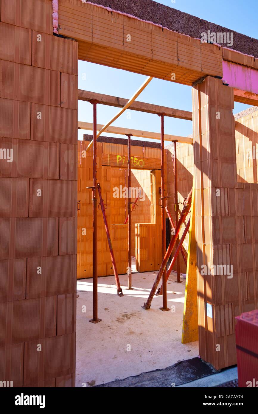 Carcass of a residential building Stock Photo - Alamy