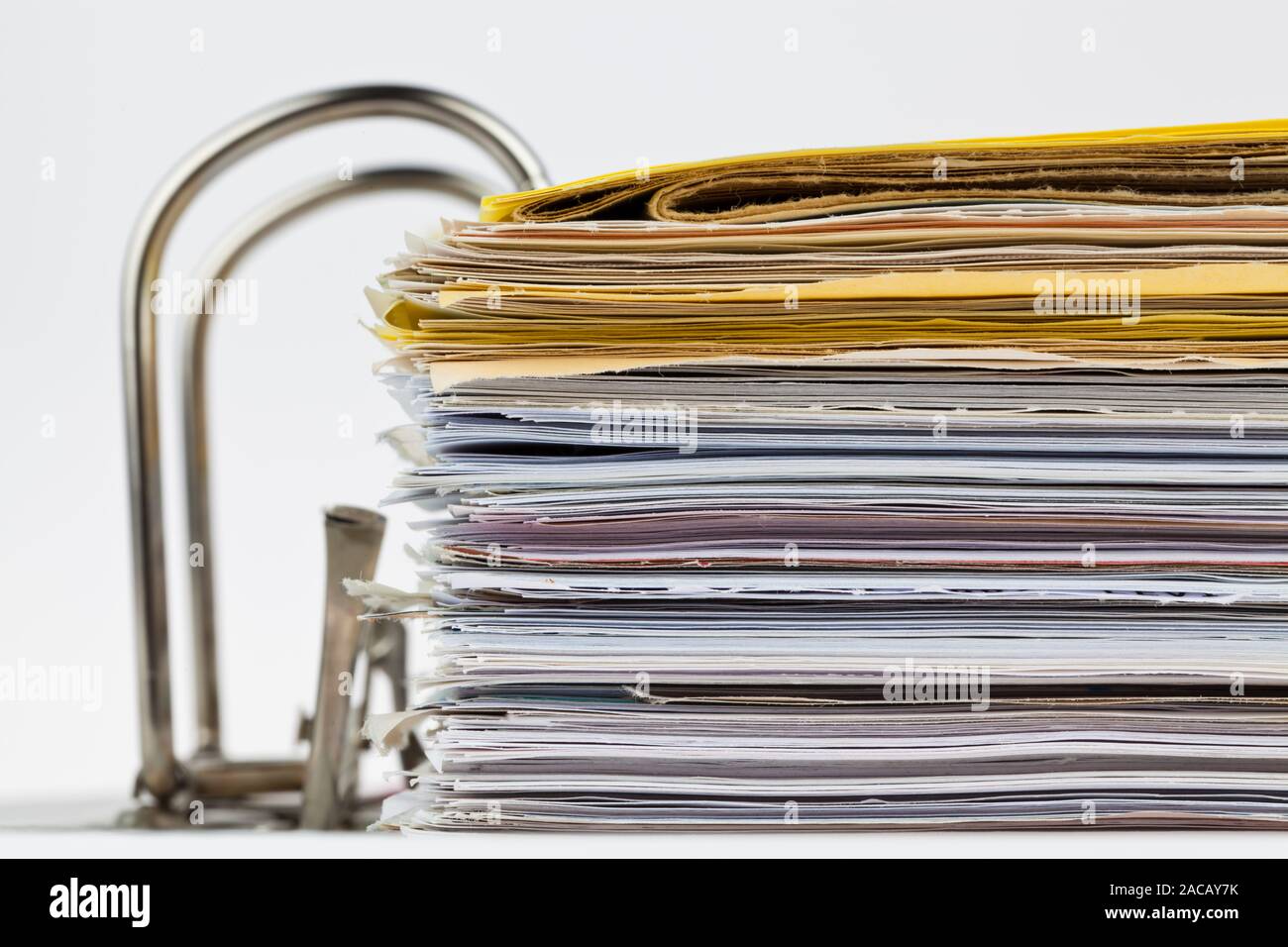 Files Folder with documents and papers Stock Photo - Alamy